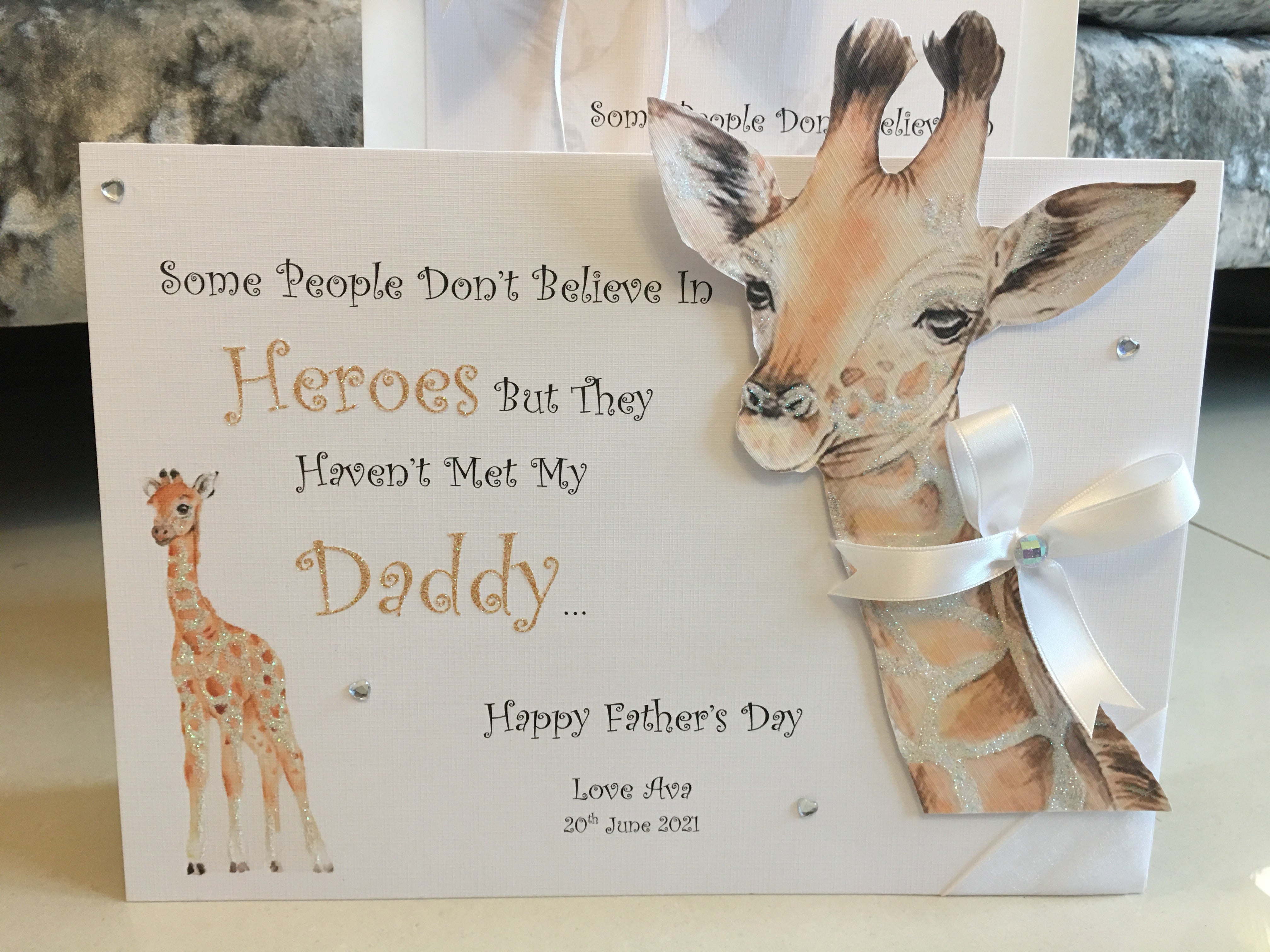 Giraffe Pop Up Fathers Day Card – Yayyays Store